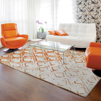 Dynamic Rugs Vogue Gray/Rust Area Rug & Reviews | Wayfair