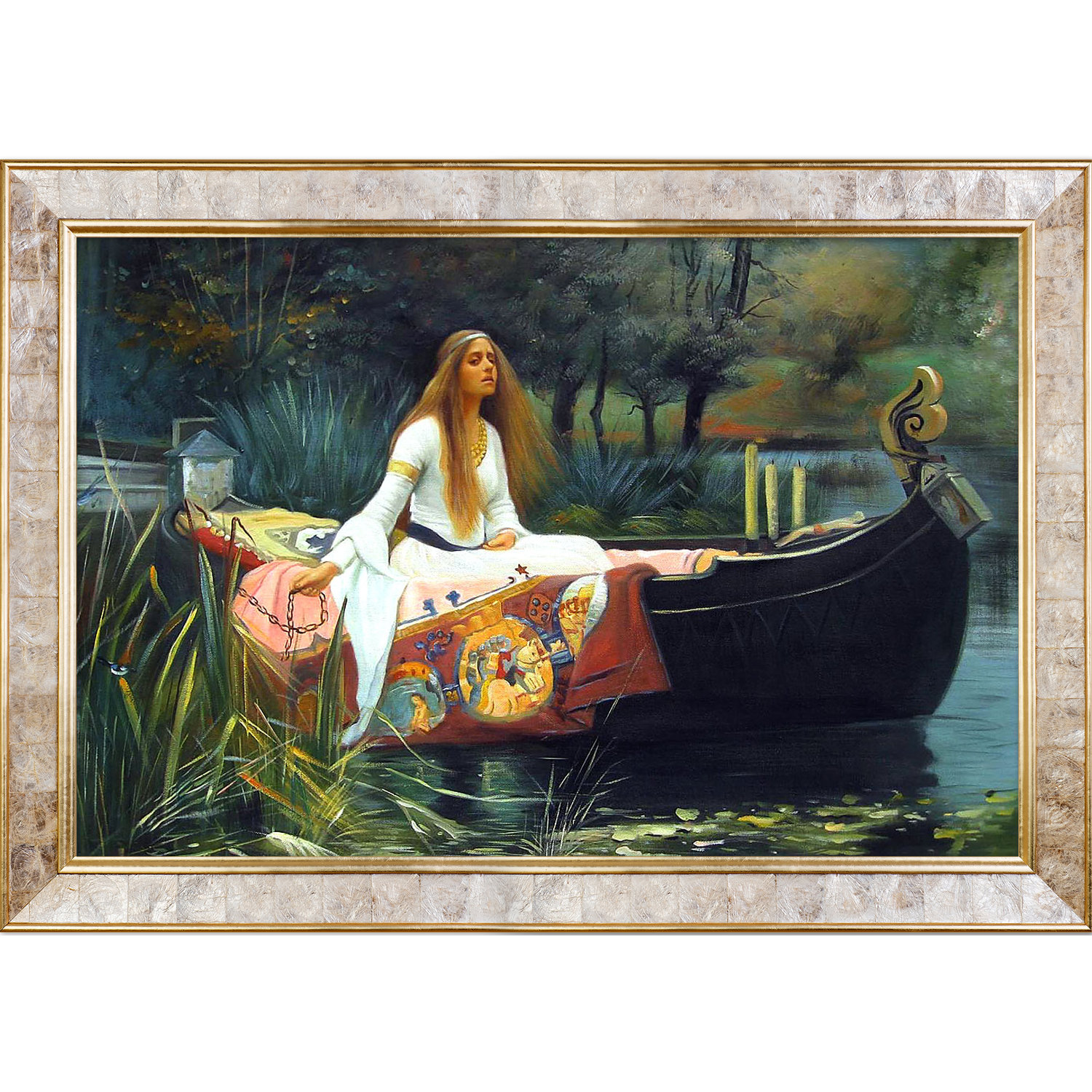 Tori Home The Lady of Shalott by John William Waterhouse Painting Print ...