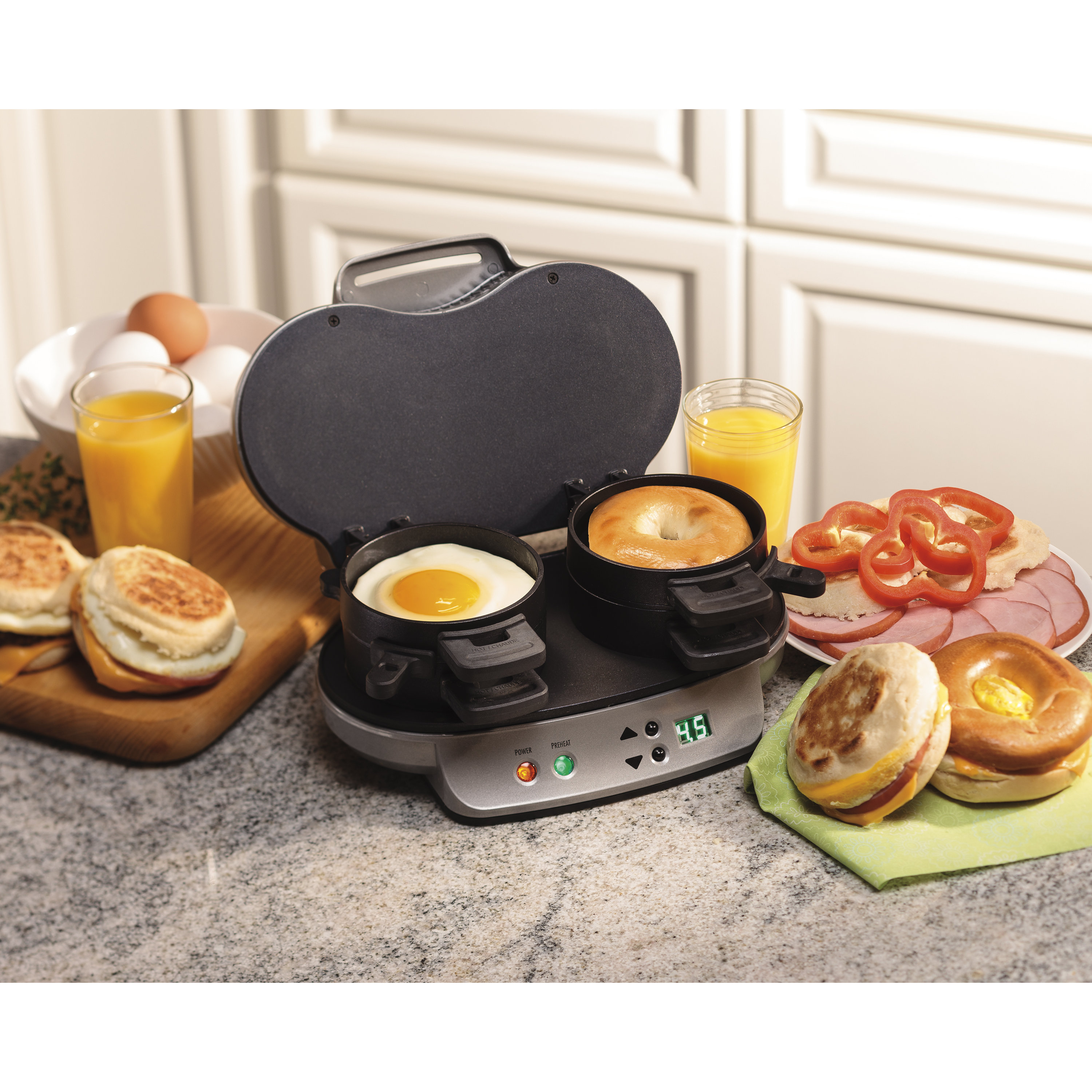 Hamilton Beach Dual Breakfast Sandwich Maker Reviews Wayfair Hamilton Beach Dual Breakfast Sandwich Maker Reviews Wayfair