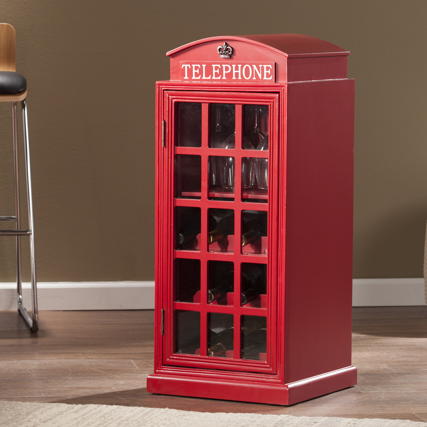 Wildon Home 12 Bottle Floor Wine Cabinet Wayfair