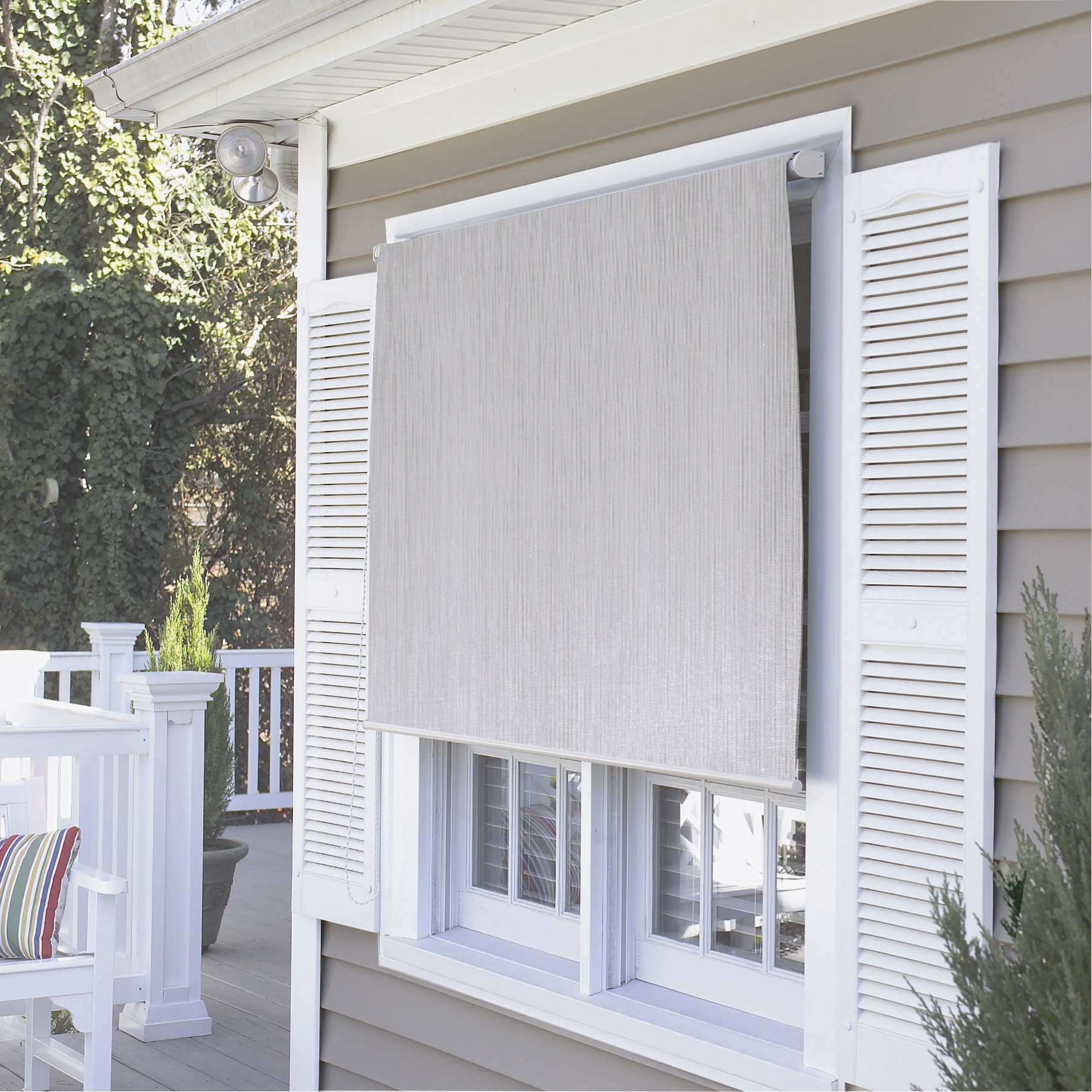 Coolaroo Premier Series Outdoor Roller Solar Shade Reviews Wayfair