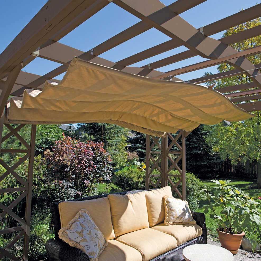 Yardistry Retractable Sun Shade Reviews Wayfair ca