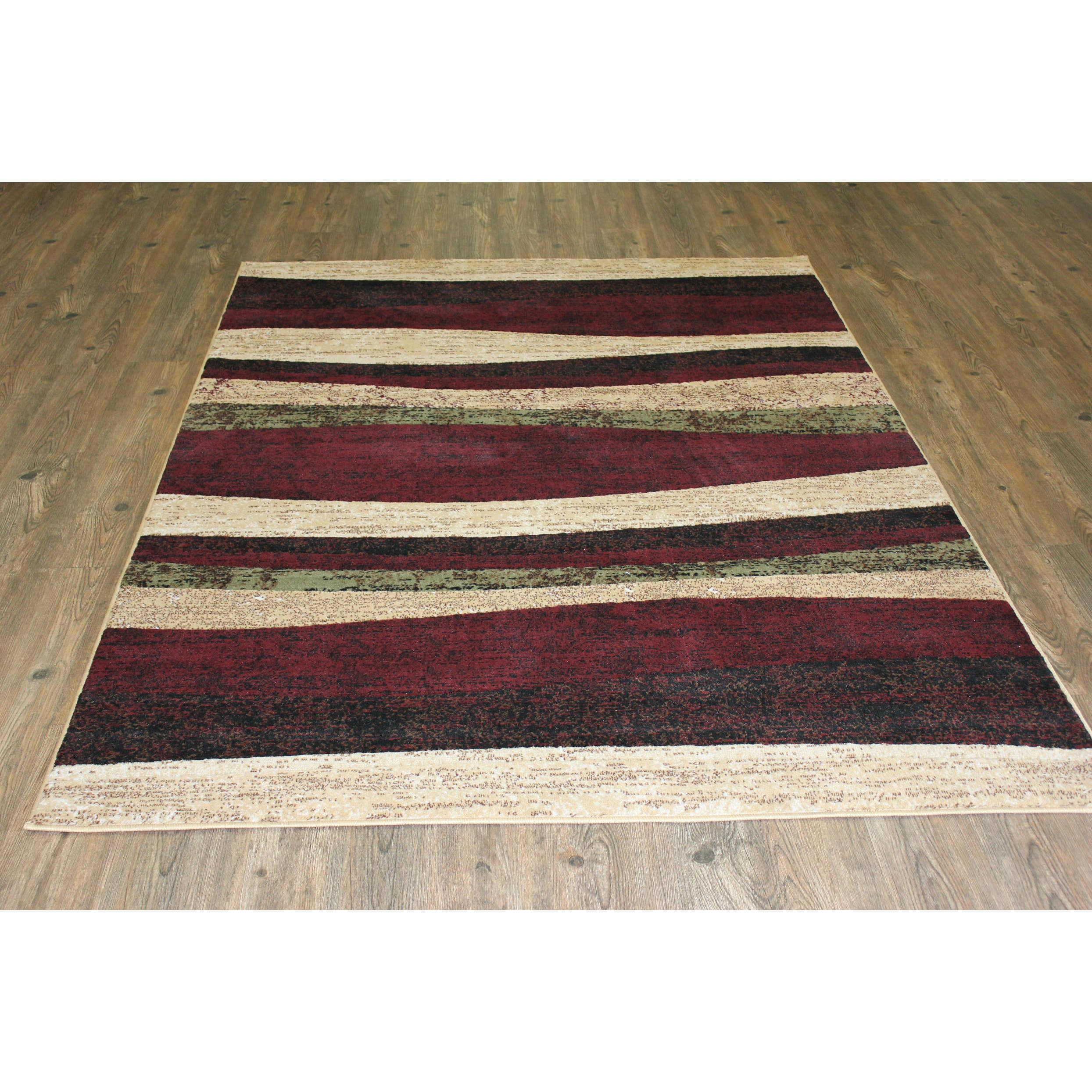 Rug Factory Plus LifeStyle Beige/Burgundy Area Rug | Wayfair