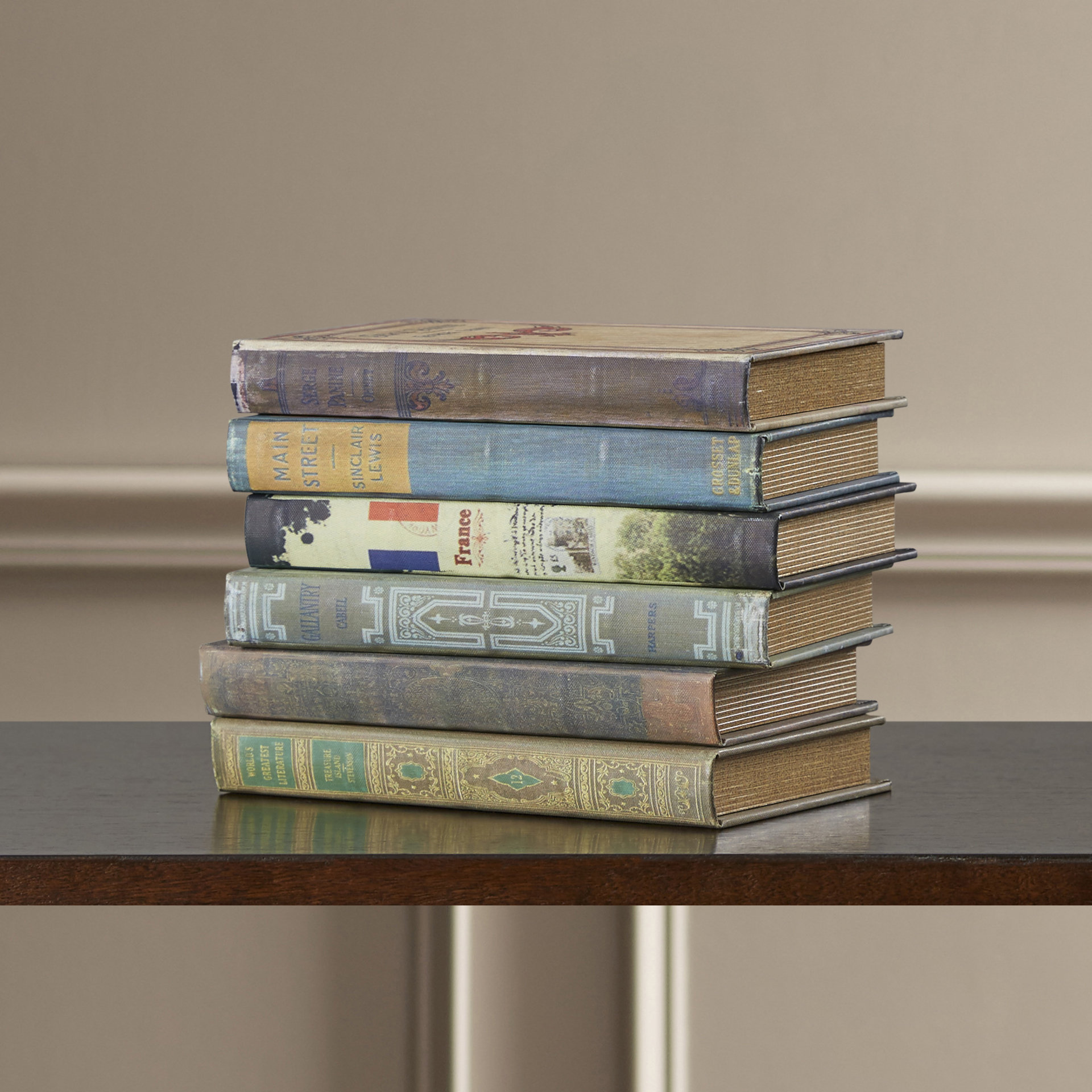 Three Posts 6 Piece Wood Book Box Set & Reviews | Wayfair