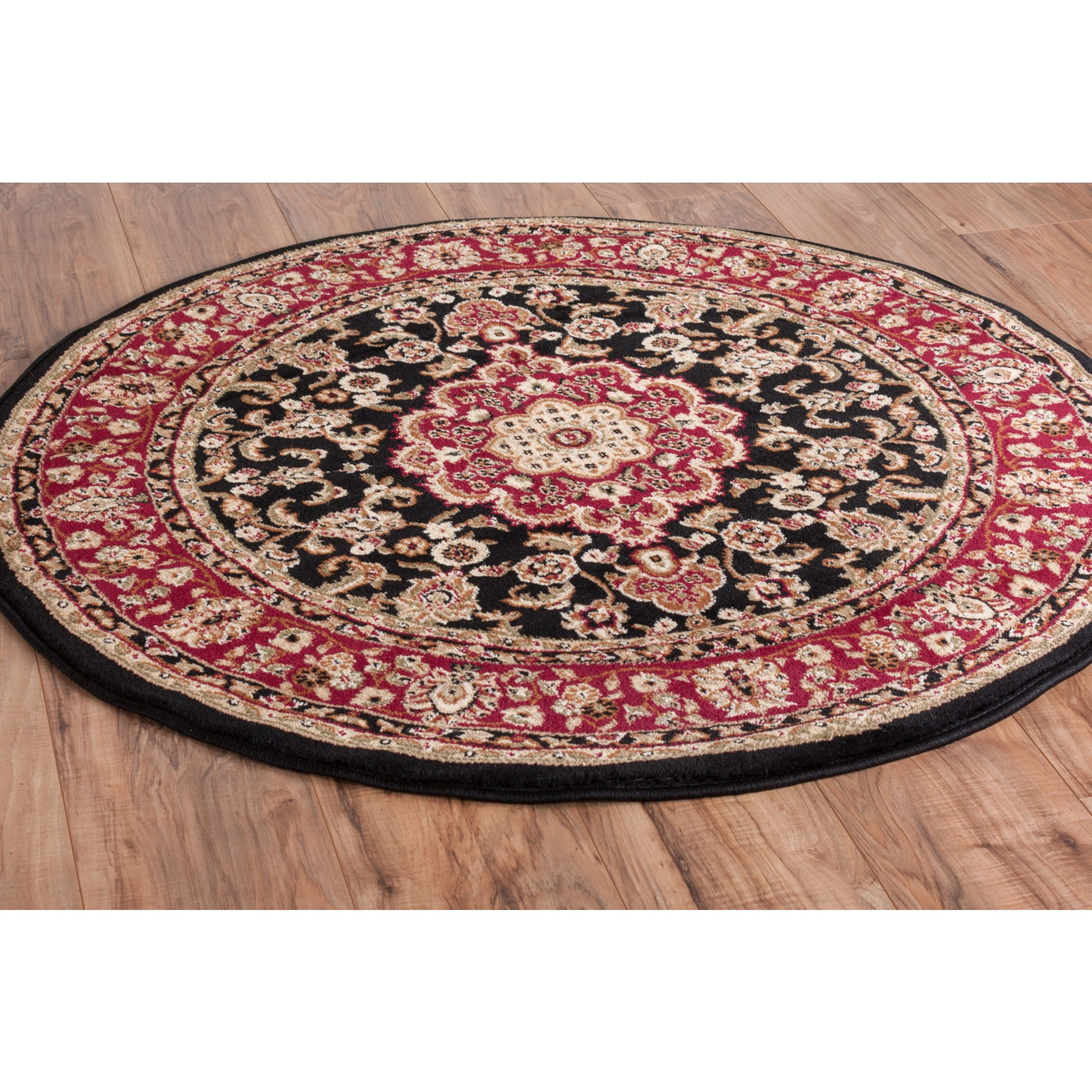 Well Woven Barclay Medallion Kashan Black Area Rug & Reviews | Wayfair Well Woven Barclay Medallion Kashan Black Area Rug & Reviews | Wayfair