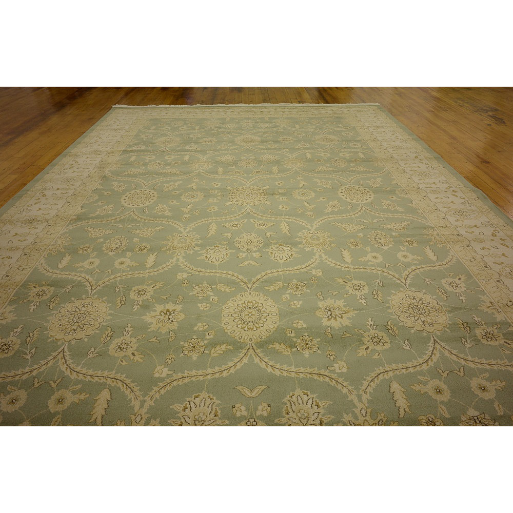 Unique Loom Heritage Light Green Area Rug & Reviews | Wayfair