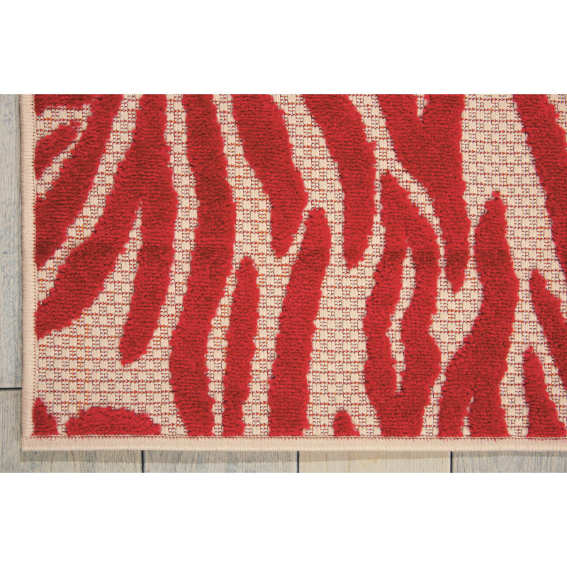 Nourison Aloha Red Indoor/Outdoor Area Rug & Reviews | Wayfair Nourison Aloha Red Indoor/Outdoor Area Rug & Reviews | Wayfair