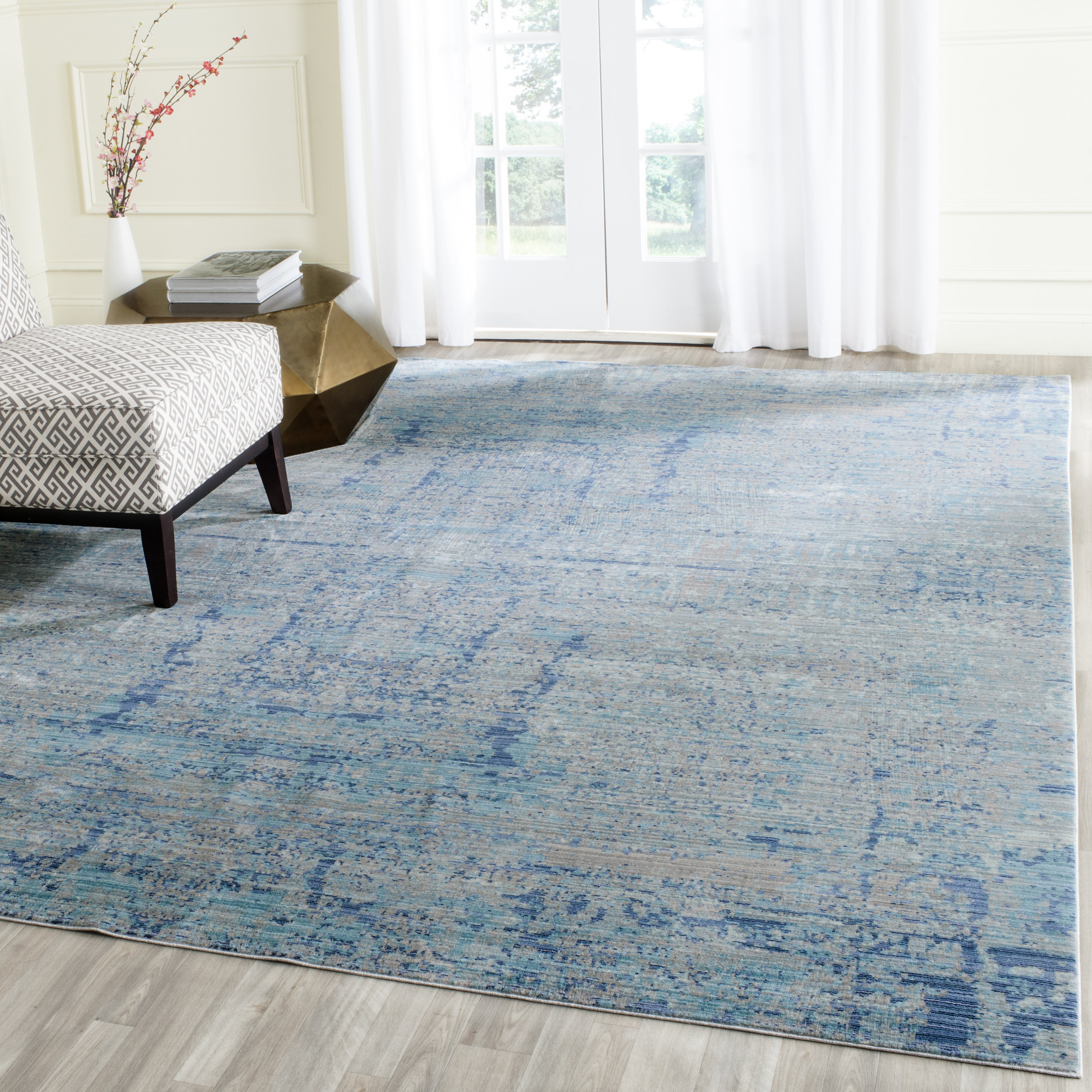 Bungalow Rose Light Blue Area Rug & Reviews | Wayfair