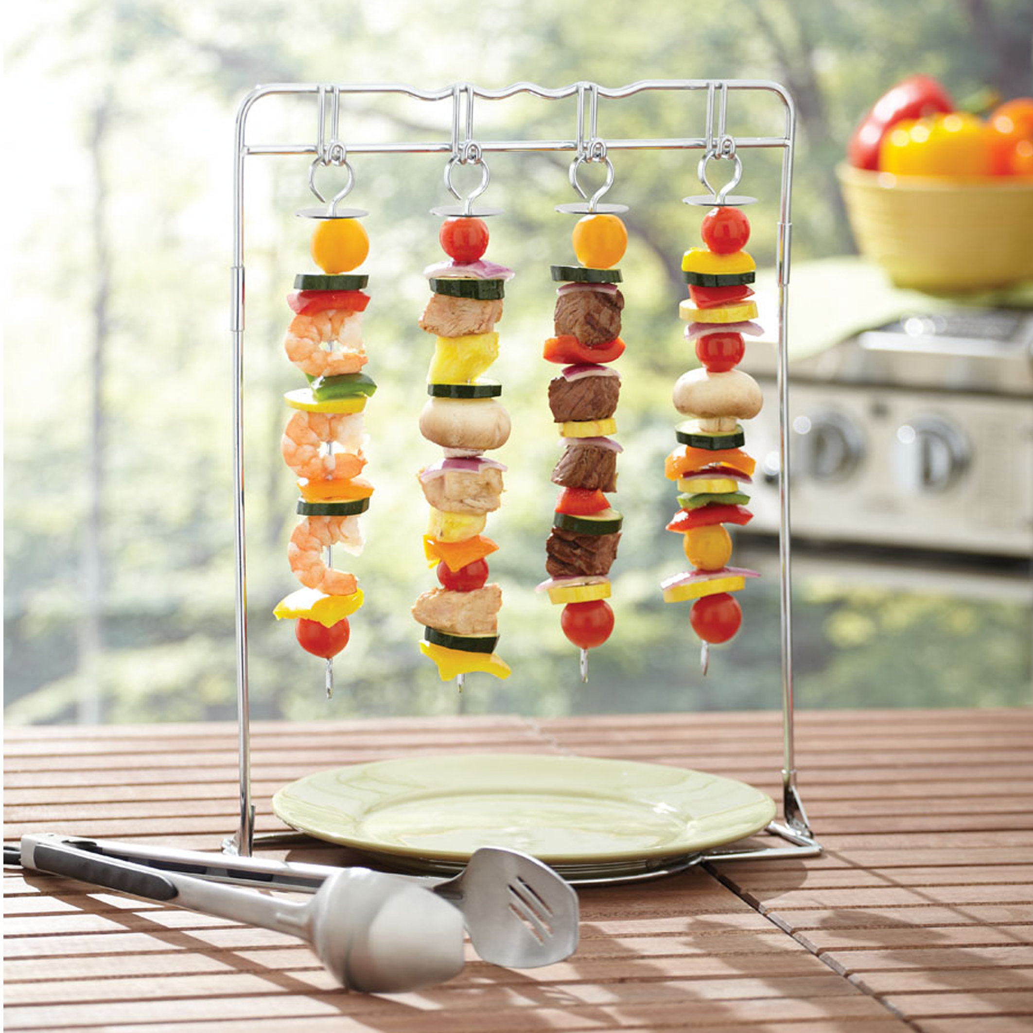 Mr Bar B Q Hanging Shish Kabob Set And Reviews Wayfair