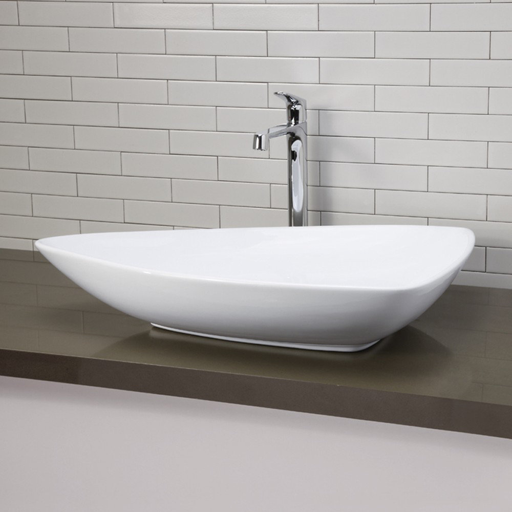 DECOLAV Classically Redefined Triangular Vessel Bathroom Sink & Reviews ...