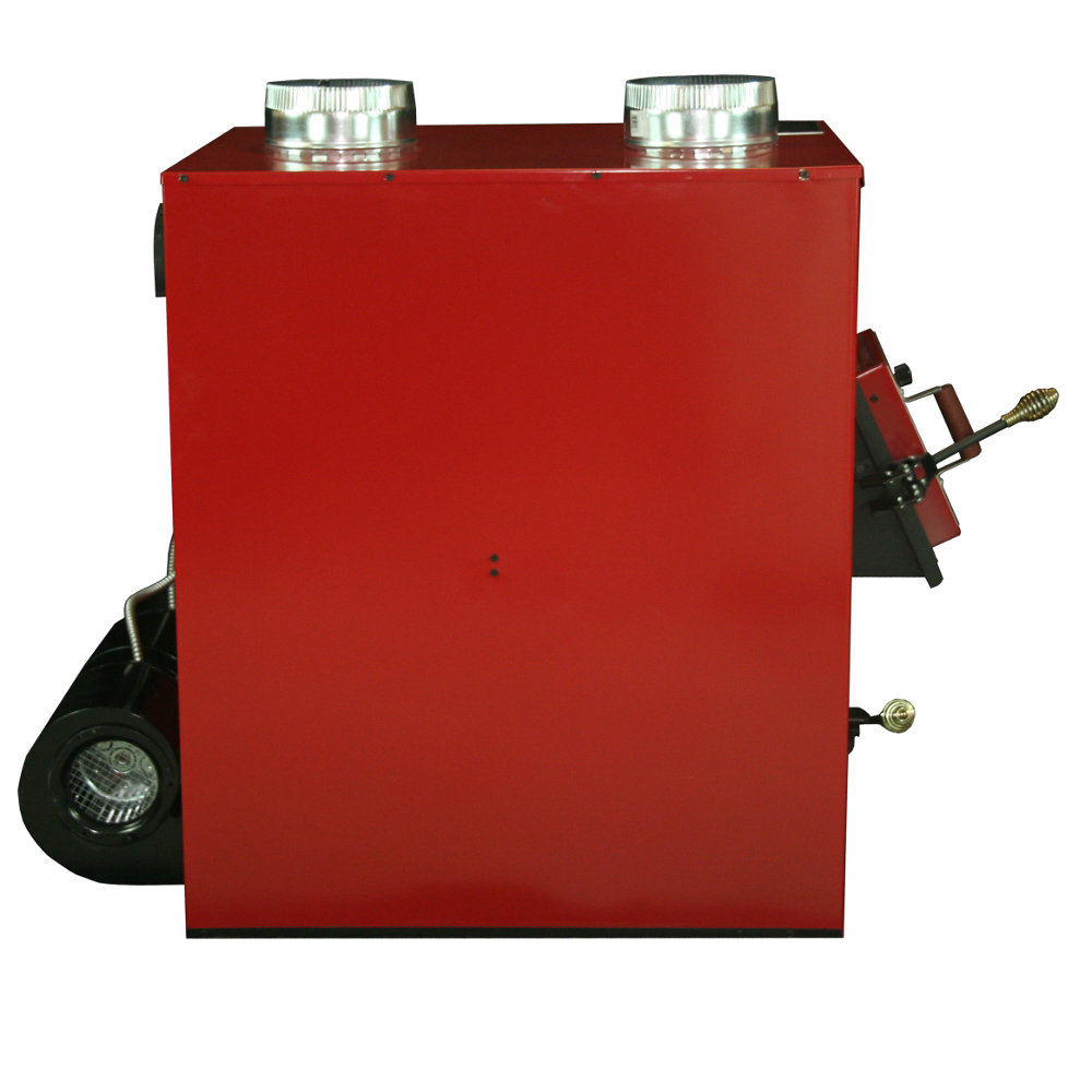 US Stove 2500 Square Foot Hotblast Wood Furnace with Twin 550 CFM ...